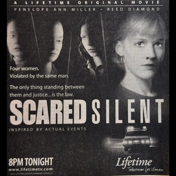 TV Guide | Art | 202 Scared Silent Tv Movie Print Ad Tv Guide Lifetime Tv Penelope Ann Miller ...